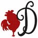 Gamecock // Rooster // Monogram Embroidery Font Design Set, Machine ...