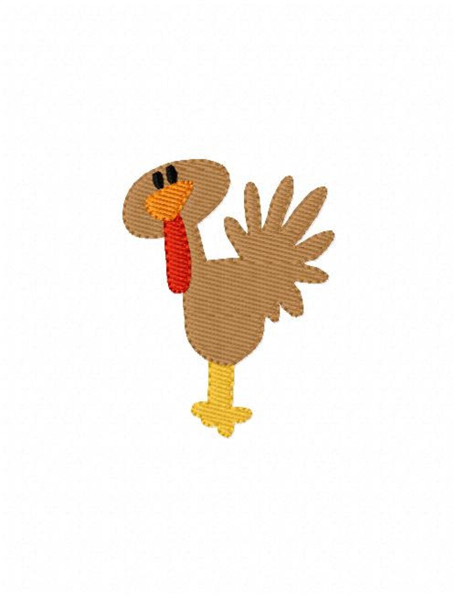 Thanksgiving Turkey Machine Embroidery Design Joyful Stitches | Etsy