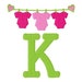 Baby Girl With Pink Monogram Machine Embroidery Design Set // Machine ...