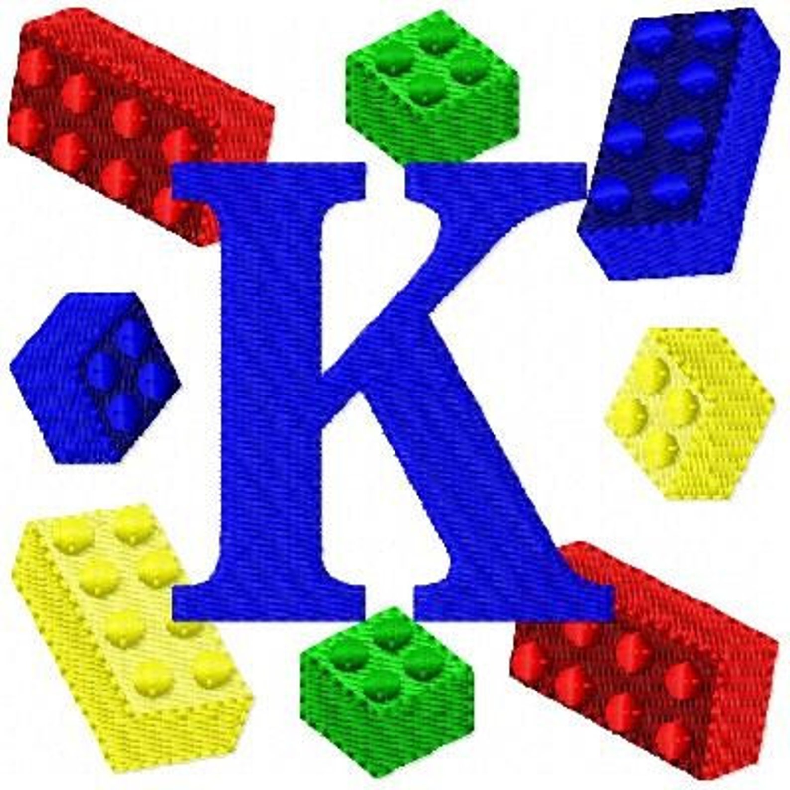 Interlocking Blocks Machine Embroidery Monogram Design Set, Machine ...