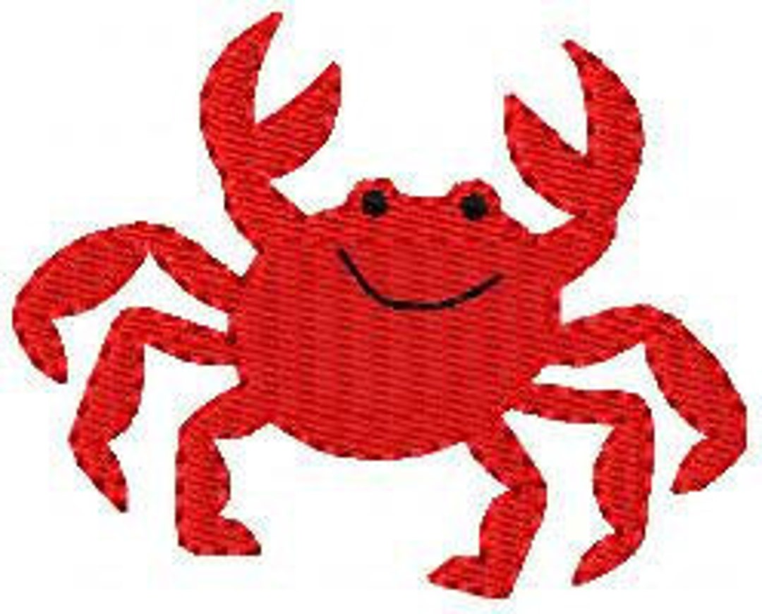 Embroidery Design, Crab , Summer Embroidery Design, Beach Embroidery ...