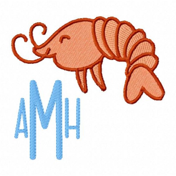 Shrimp Embroidery - Etsy