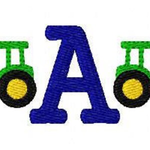 Tractor Mini Monogram Machine Embroidery Design Set //machine ...