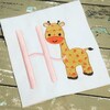 Giraffe Zoo Safari Machine Embroidery Monogram Font Set Joyful Stitches ...