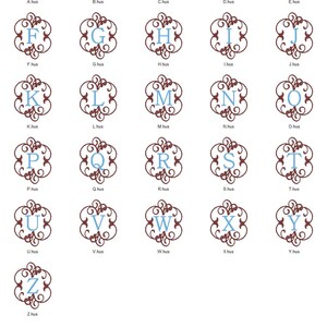 Machine Embroidery Monogram Design Set, Machine Embroidery Designs ...