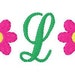 Flower Mini Monogram Machine Embroidery Design Set Machine - Etsy