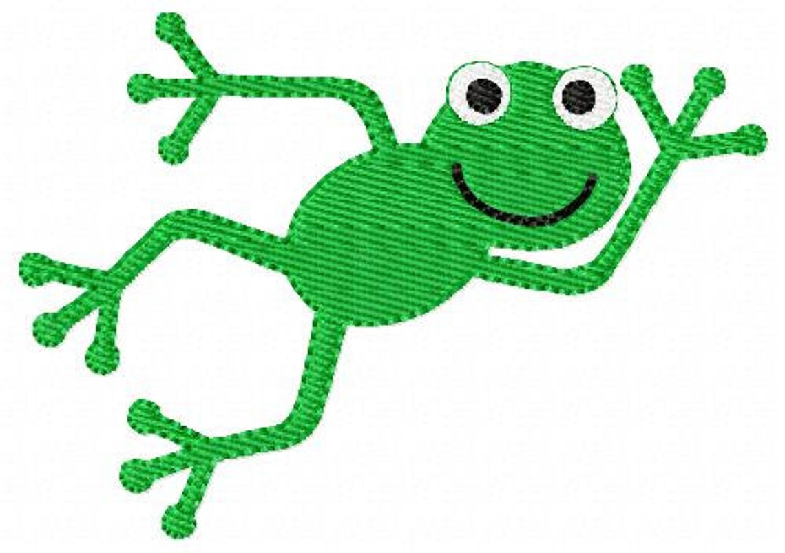 Frog // Embroidery Design Machine Embroidery Designs Summer - Etsy