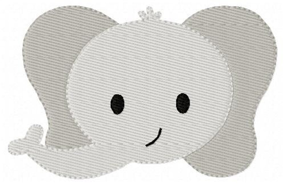 Elephant Machine Embroidery Design, Embroidery Design, Elephant, Zoo ...