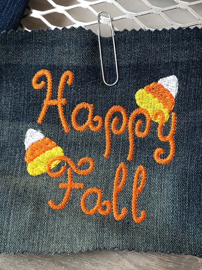 Embroidery Design Happy Fall Single Fall Embroidery Design - Etsy