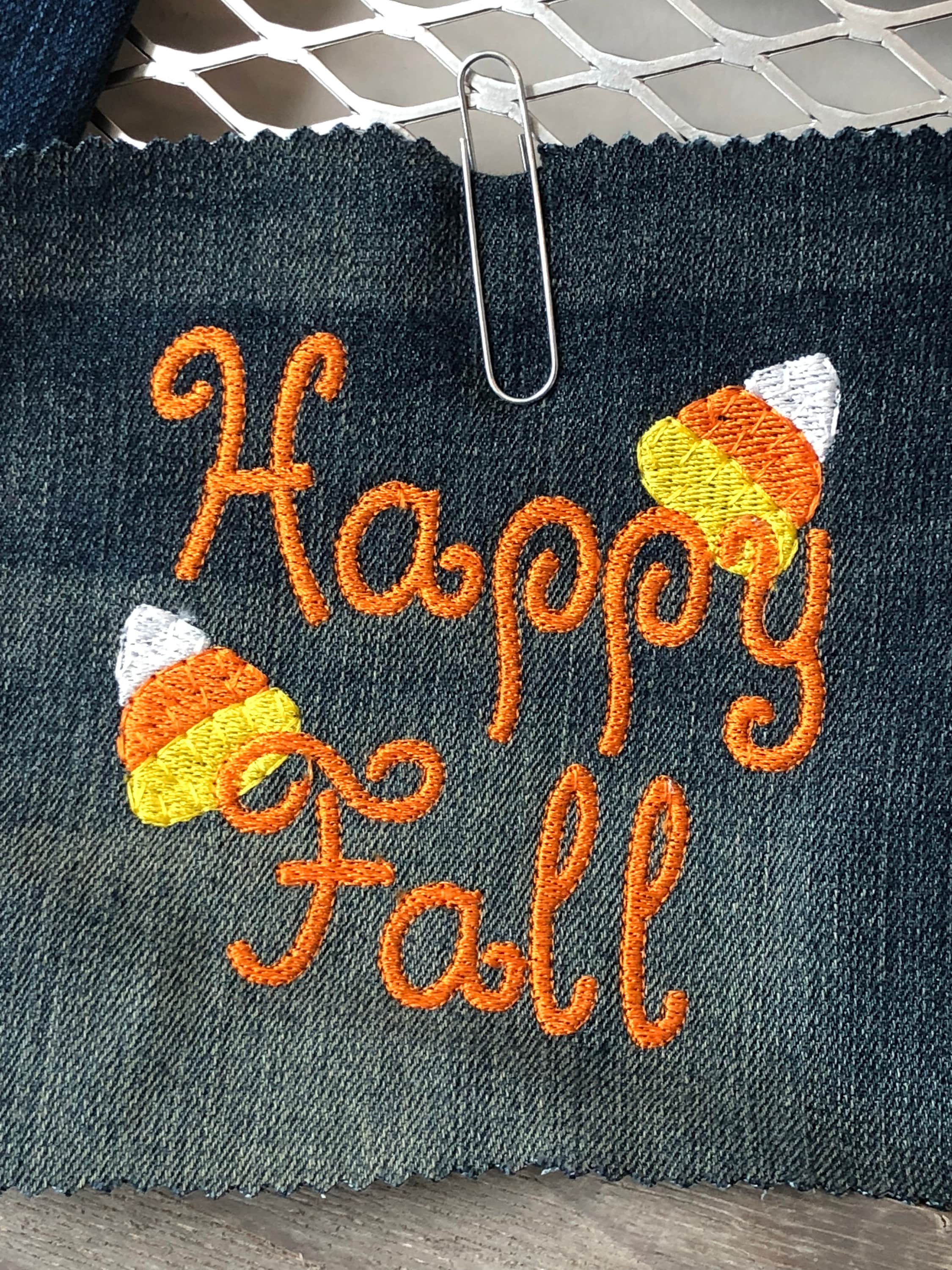Embroidery Design Happy Fall Single Fall Embroidery Design - Etsy