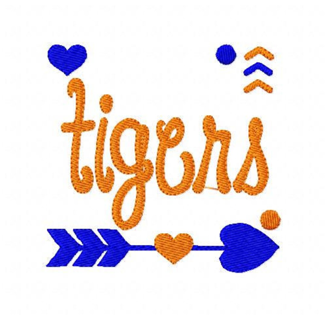 Embroidery Design, Tigers //football// // Sports Embroidery Design ...