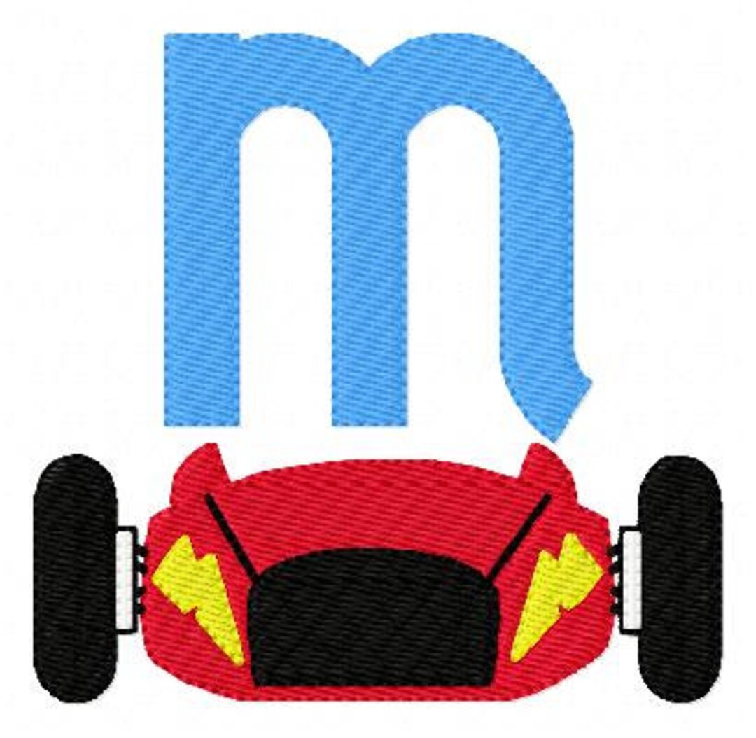 Race //racecar // Machine Embroidery Monogram Font Design Set, Machine ...