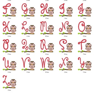 Owl Machine Embroidery Monogram Design Set, Machine Embroidery Designs ...