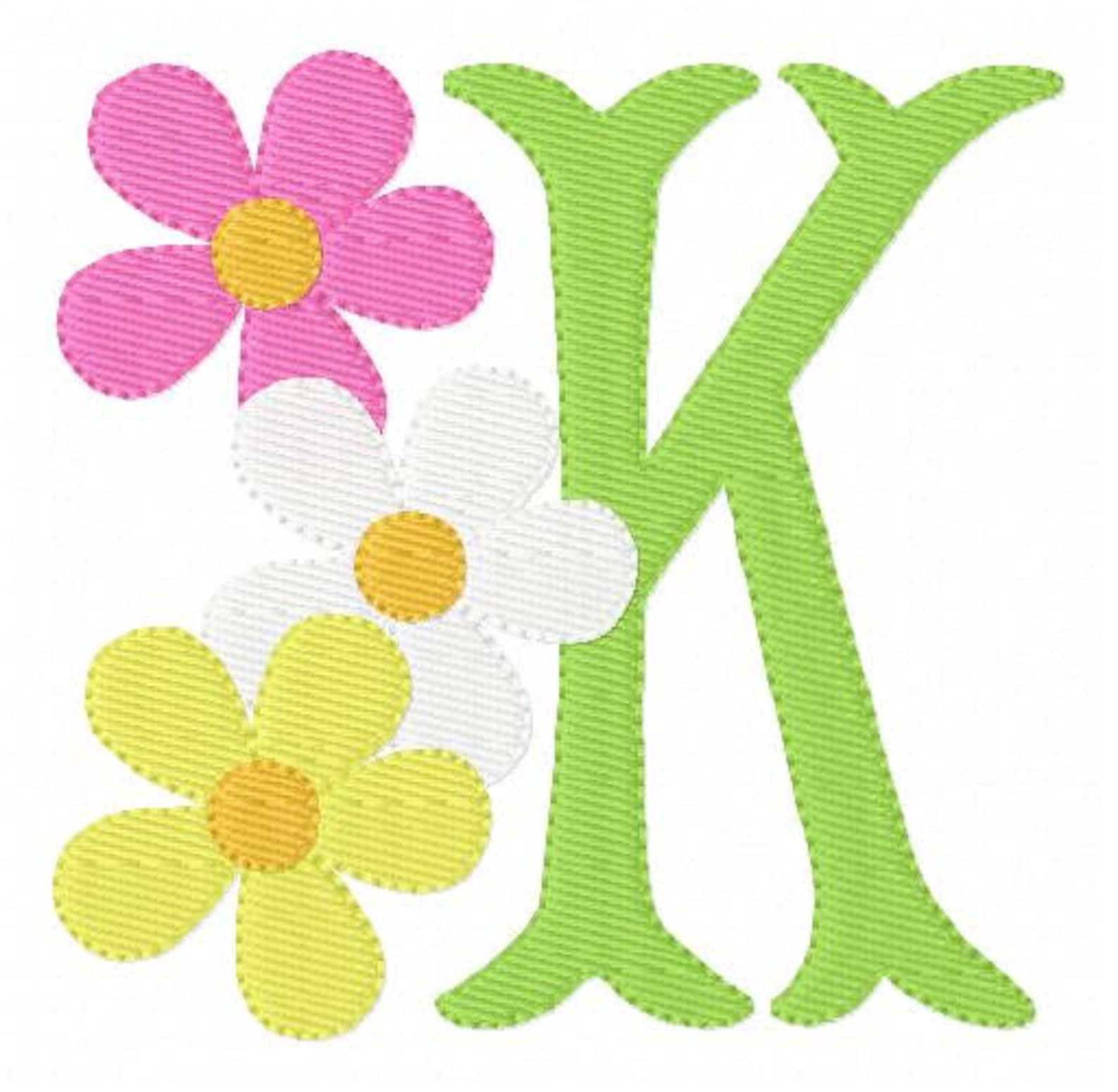 Dreaming of Daisies Monogram Embroidery Designs, Embroidery Designs ...