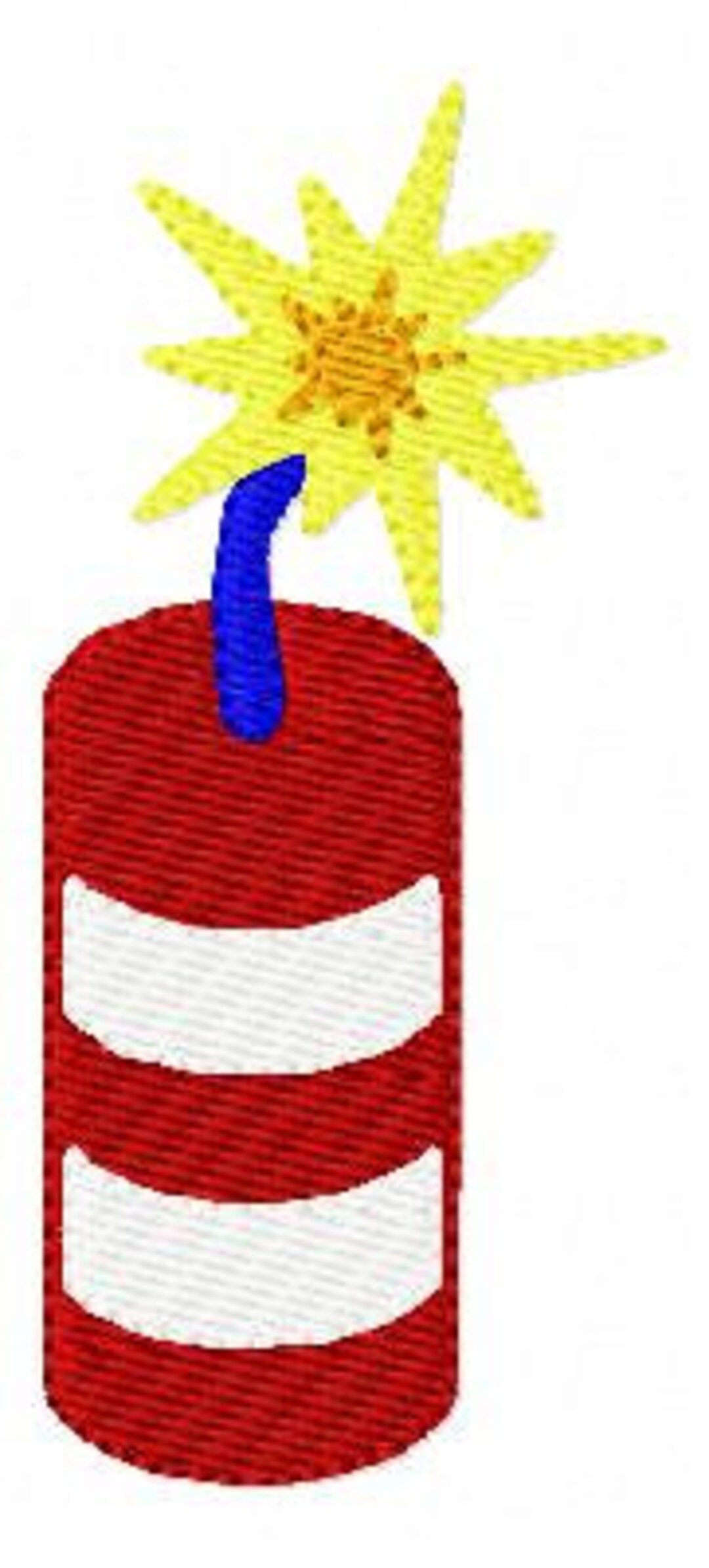 Embroidery Design, Firecracker // Fireworks // // July 4th // Joyful ...