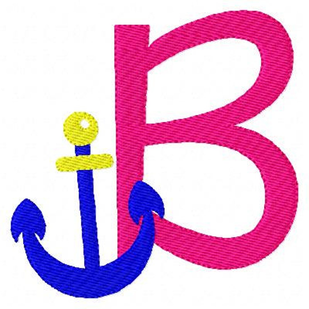 Anchor, Embroidery Fonts, Monogram Font, Machine Embroidery Designs ...