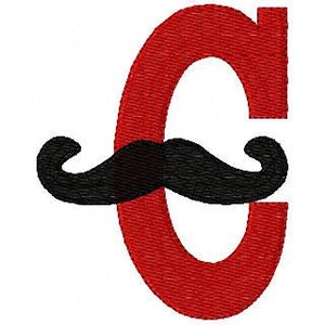 Mustache Fun Monogram Machine Embroidery Font Design Set, Machine ...