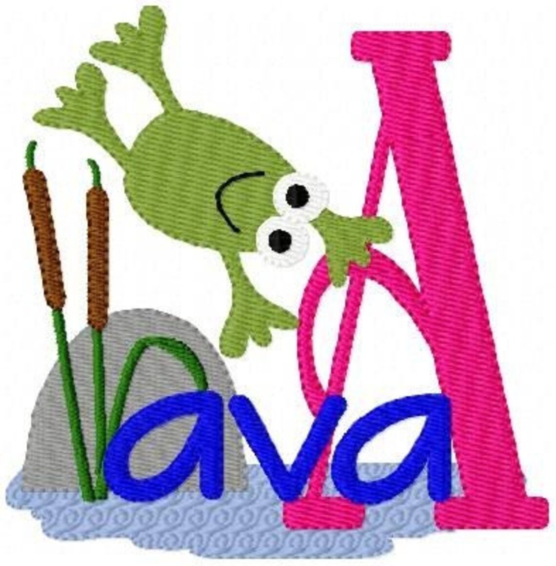 Frog Machine Embroidery Designs Monogram Font Set Machine Embroidery ...