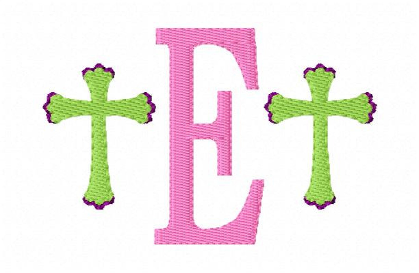 Cross Mini Monogram Machine Embroidery Design Set Machine - Etsy