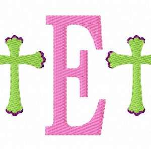 Cross Mini Monogram Machine Embroidery Design Set, Machine Embroidery ...