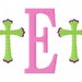 Cross Mini Monogram Machine Embroidery Design Set, Machine Embroidery ...