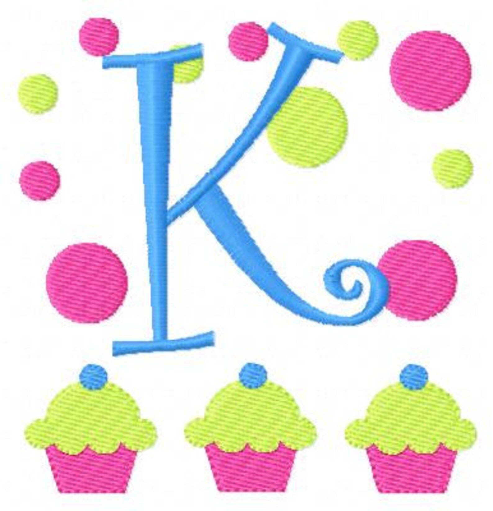 Bake Shop // Cupcake // Monogram Embroidery Font Design Set - Etsy