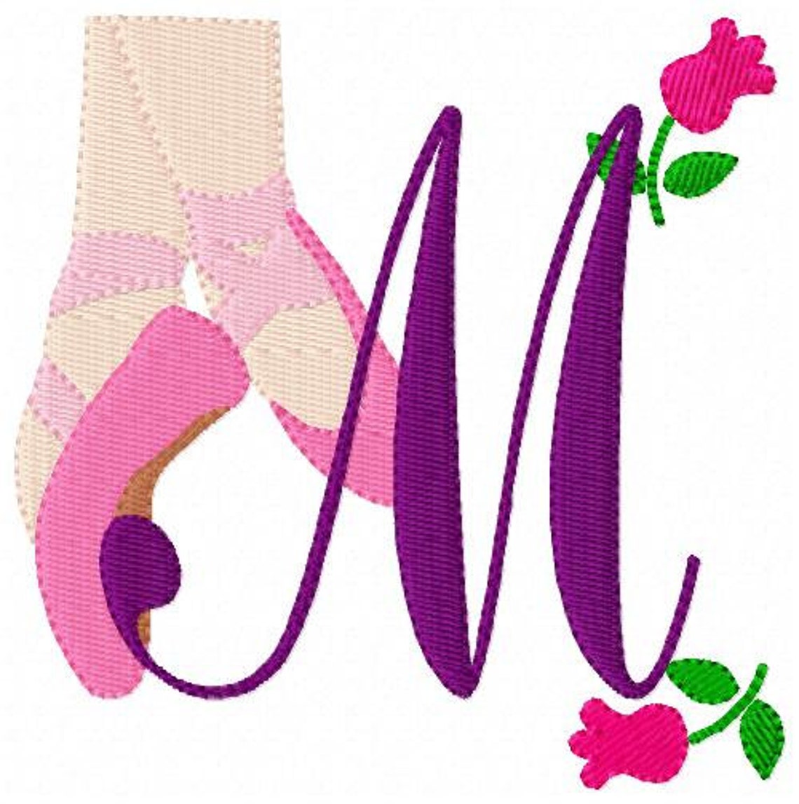 Ballet Pointe Shoes Embroidery Design, Dance Embroidery Design ...