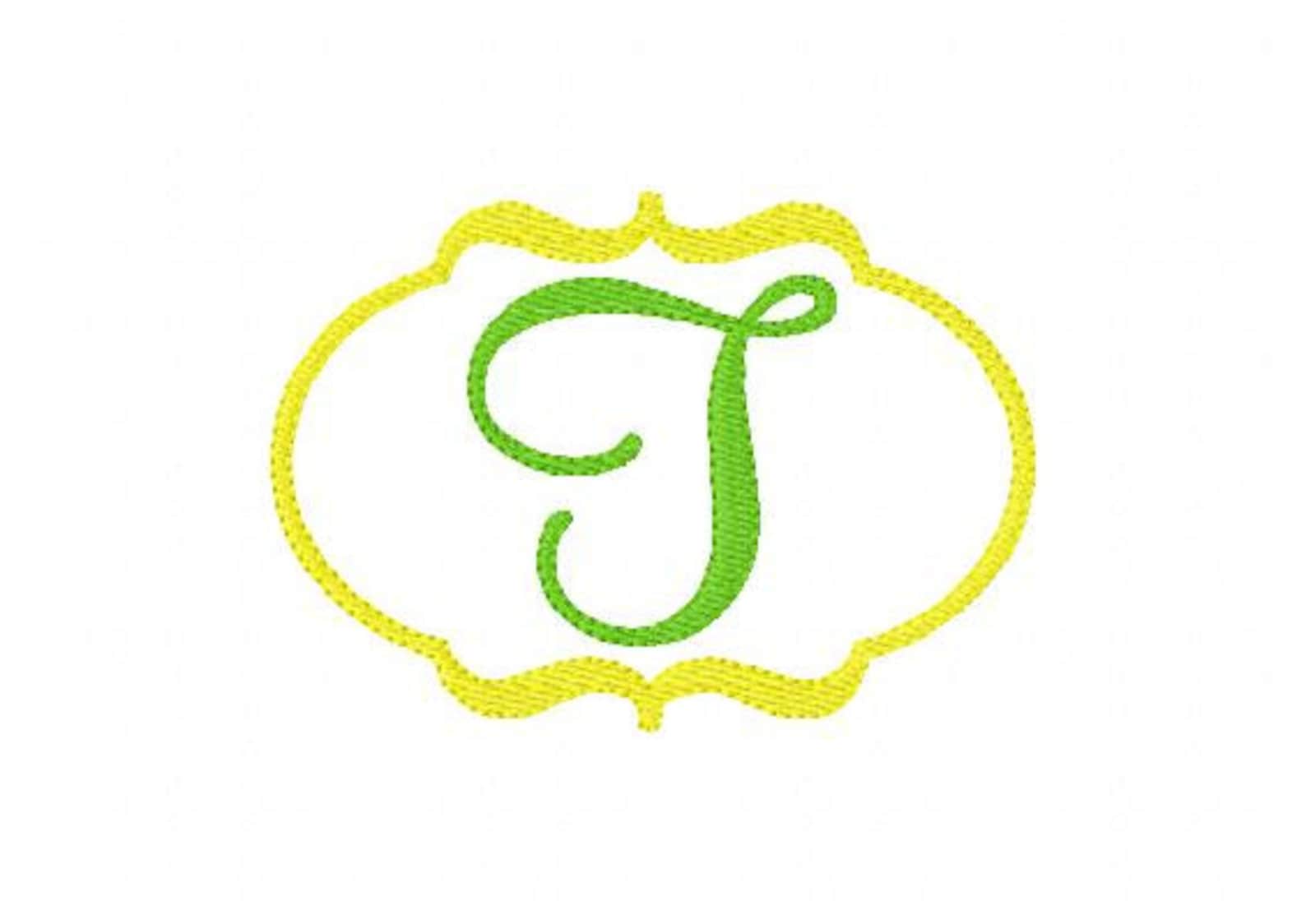 Machine Embroidery Monogram Font Design Set // Embroidery | Etsy