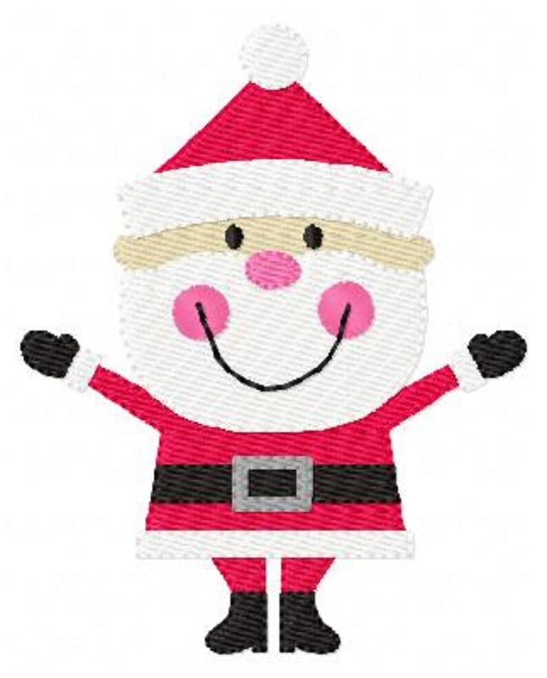 Embroidery Design Santa Claus // Christmas // // Joyful - Etsy