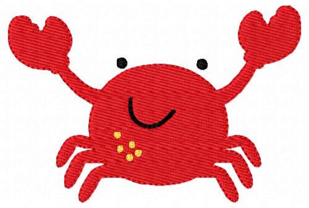Crab Embroidery Design, Summer Embroidery Designs, 2 Sizes Included ...