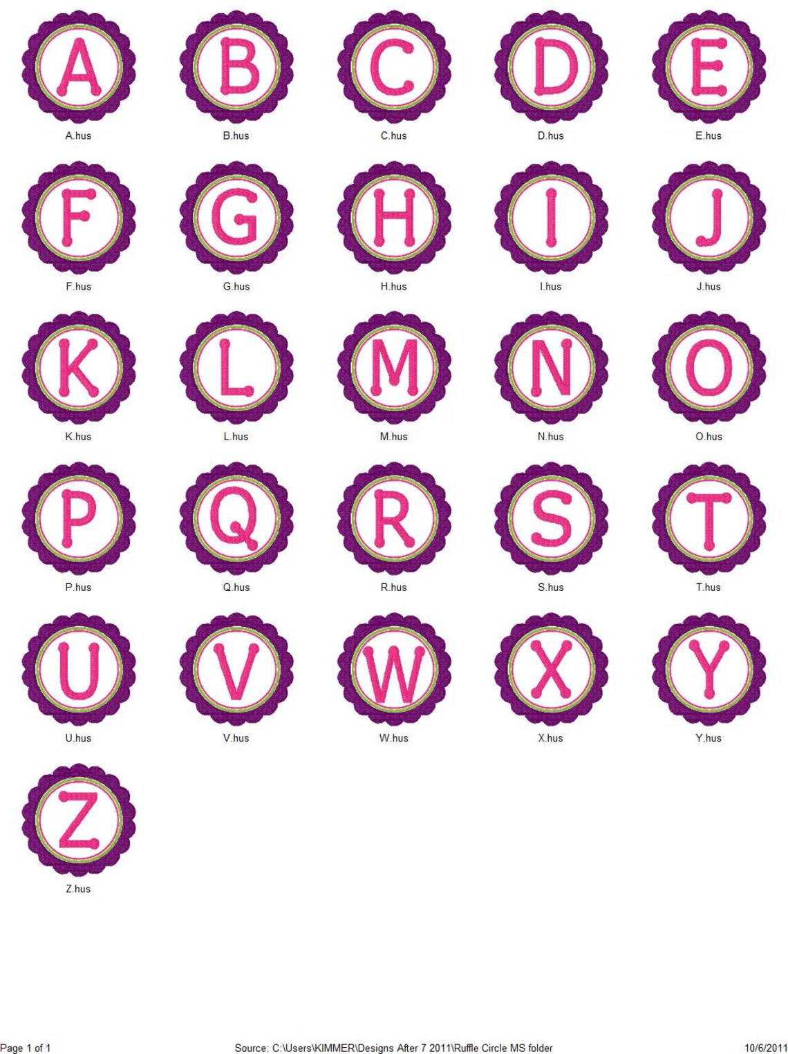 Circle Monogram Design Machine Embroidery Designs Embroidery | Etsy