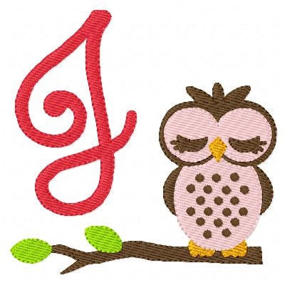 Owl Machine Embroidery Monogram Design Set, Machine Embroidery Designs ...