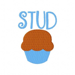 Stud Muffin Machine Embroidery Design // Joyful Stitches - Etsy