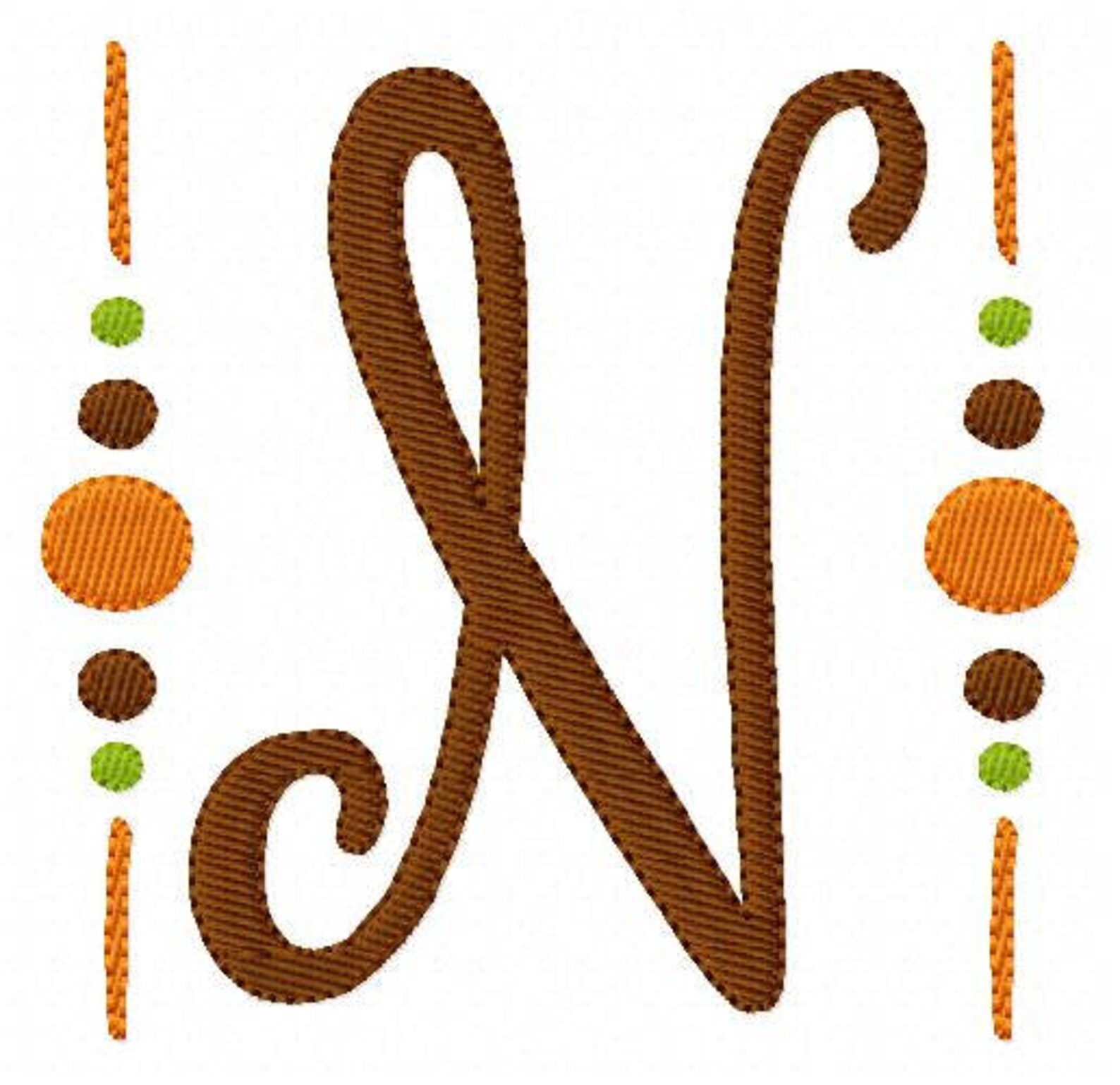 Fall Harvest Monogram Embroidery Font Design Set, Machine Embroidery ...