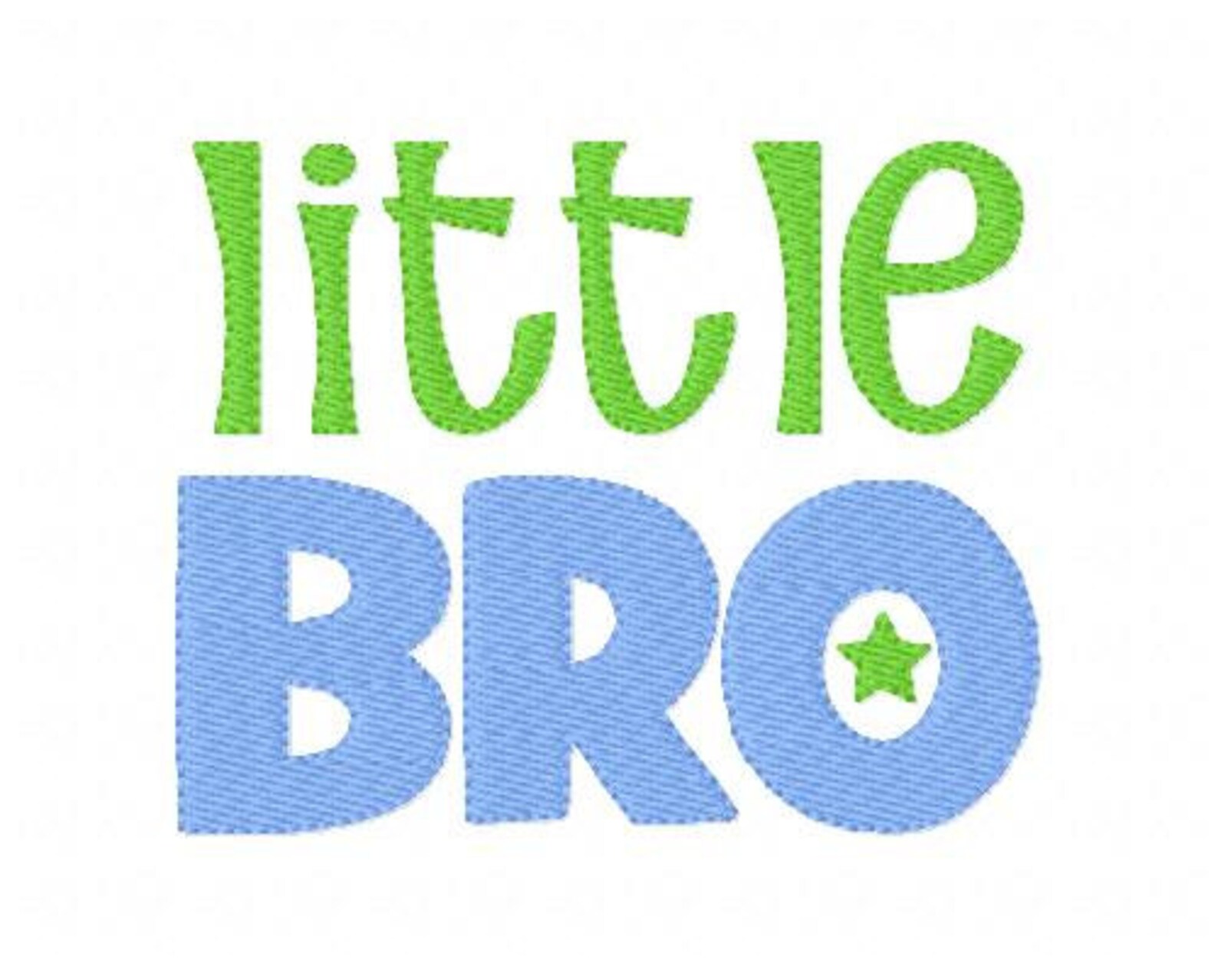 Embroidery Design Little Bro Brother // Joyful Stitches - Etsy