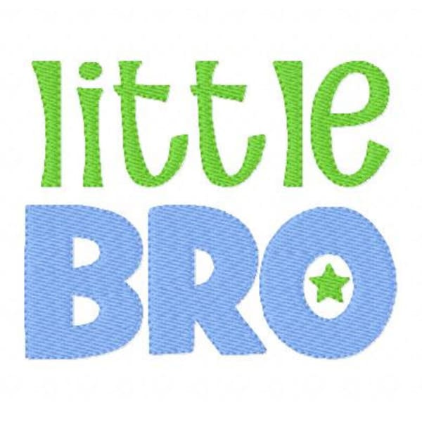 Little Brother Machine Embroidery Design - Etsy