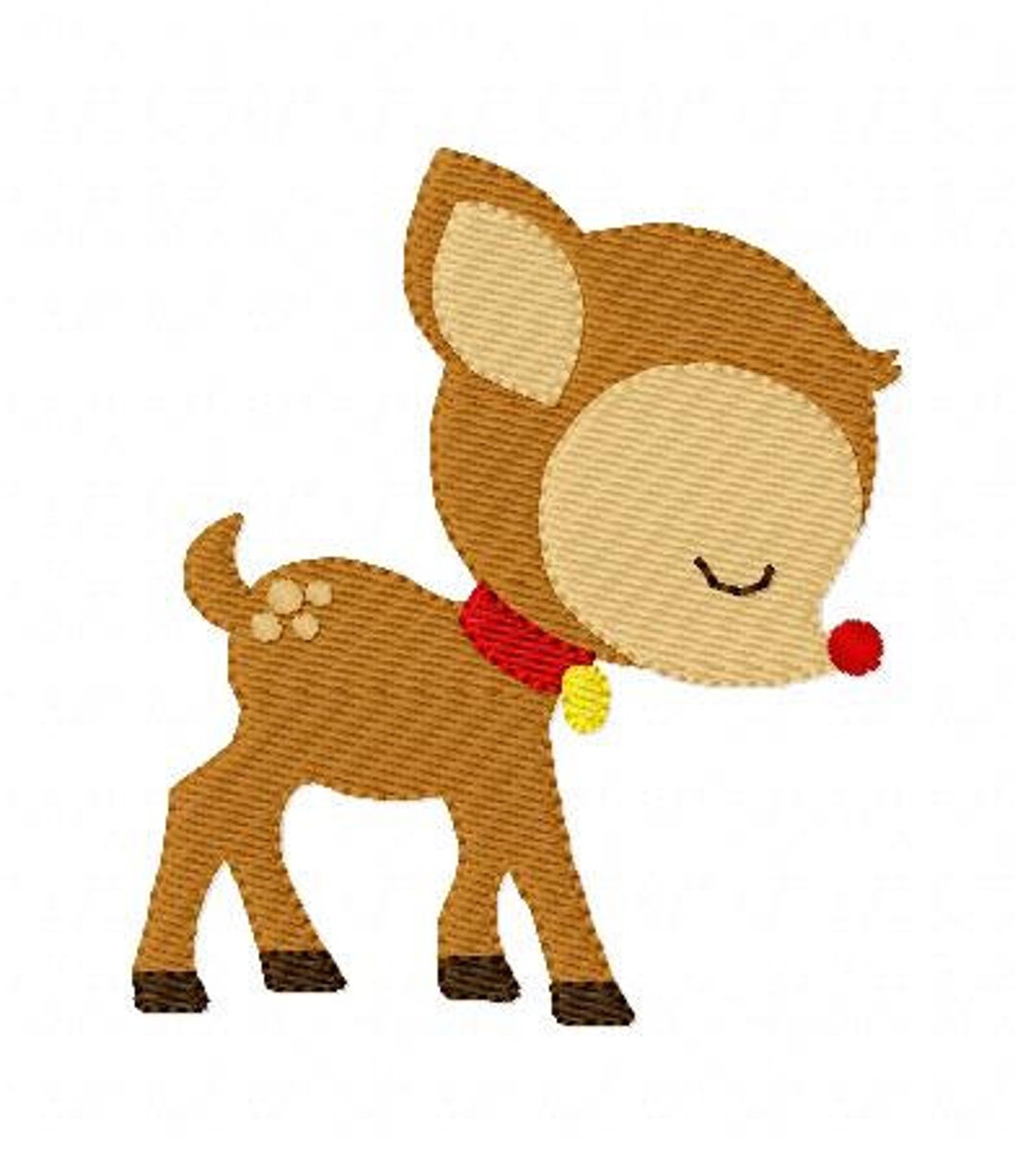 Embroidery Design, Christmas Reindeer // Joyful Stitches - Etsy