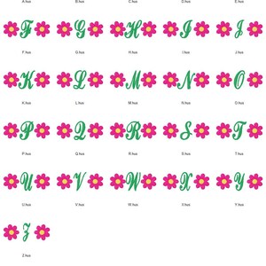 Flower Mini Monogram Machine Embroidery Design Set, Machine Embroidery ...