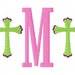 Cross Mini Monogram Machine Embroidery Design Set, Machine Embroidery ...