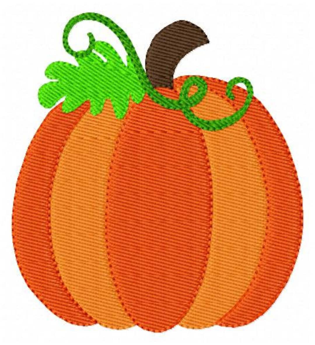 Pumpkin Embroidery Design With 3 Three Sizes Included, Fall Embroidery ...