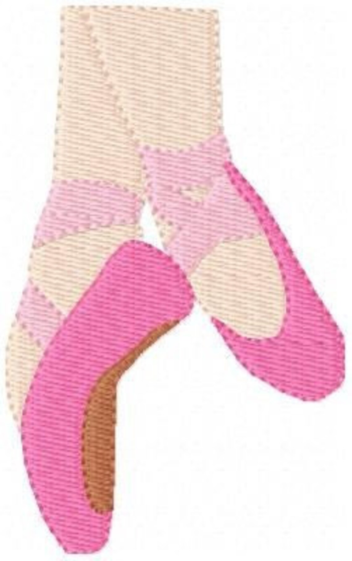 Ballet Pointe Shoes Ballet Slippers Machine Embroidery - Etsy