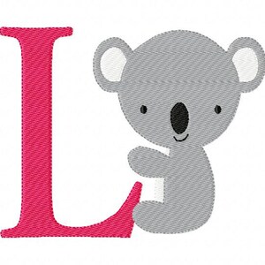 Koala // Bear // 5x7 // Monogram Machine Embroidery Design Set ...