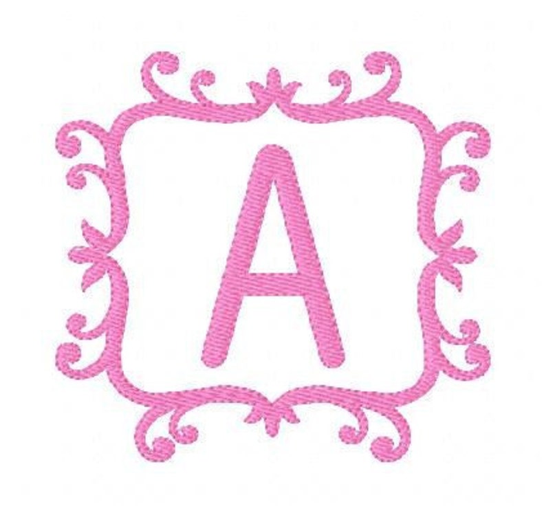 French Swirl Machine Embroidery Monogram Design Set, Machine Embroidery ...