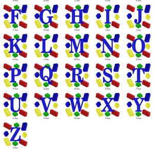 Interlocking Blocks Machine Embroidery Monogram Design Set, Machine ...