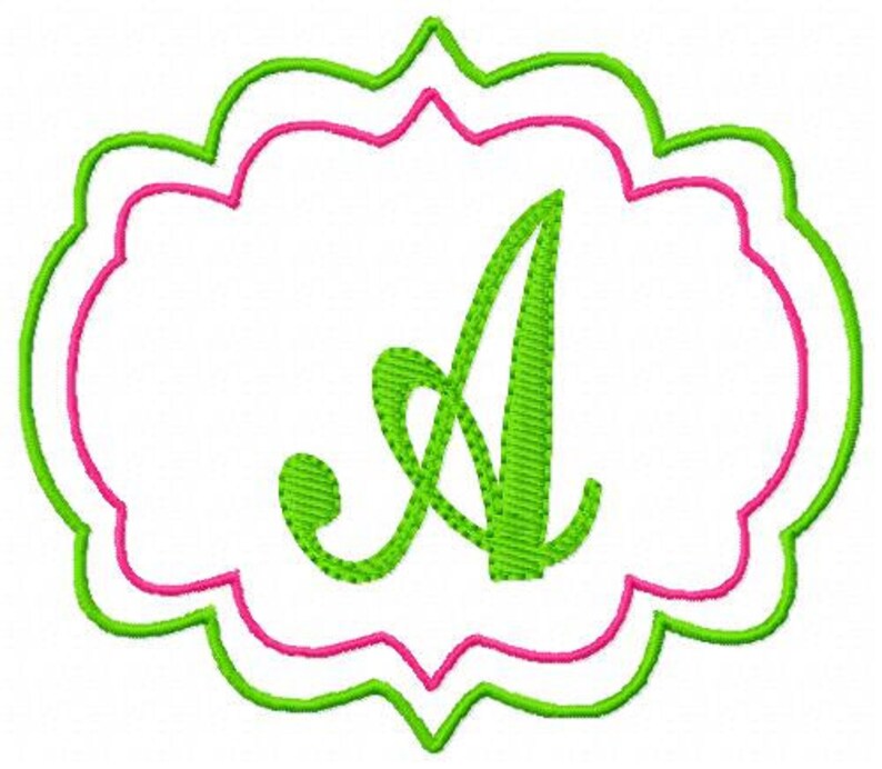 French Flair Fancy Fun Monogram Machine Embroidery Designs Font Set ...