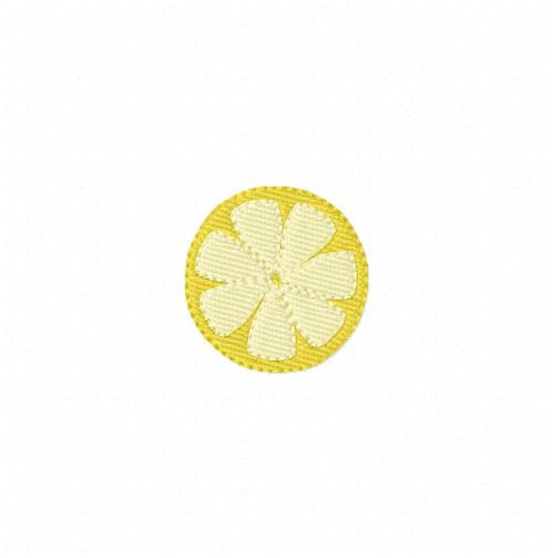 Lemon Slice Embroidery Design Summer Embroidery Designs 2 - Etsy