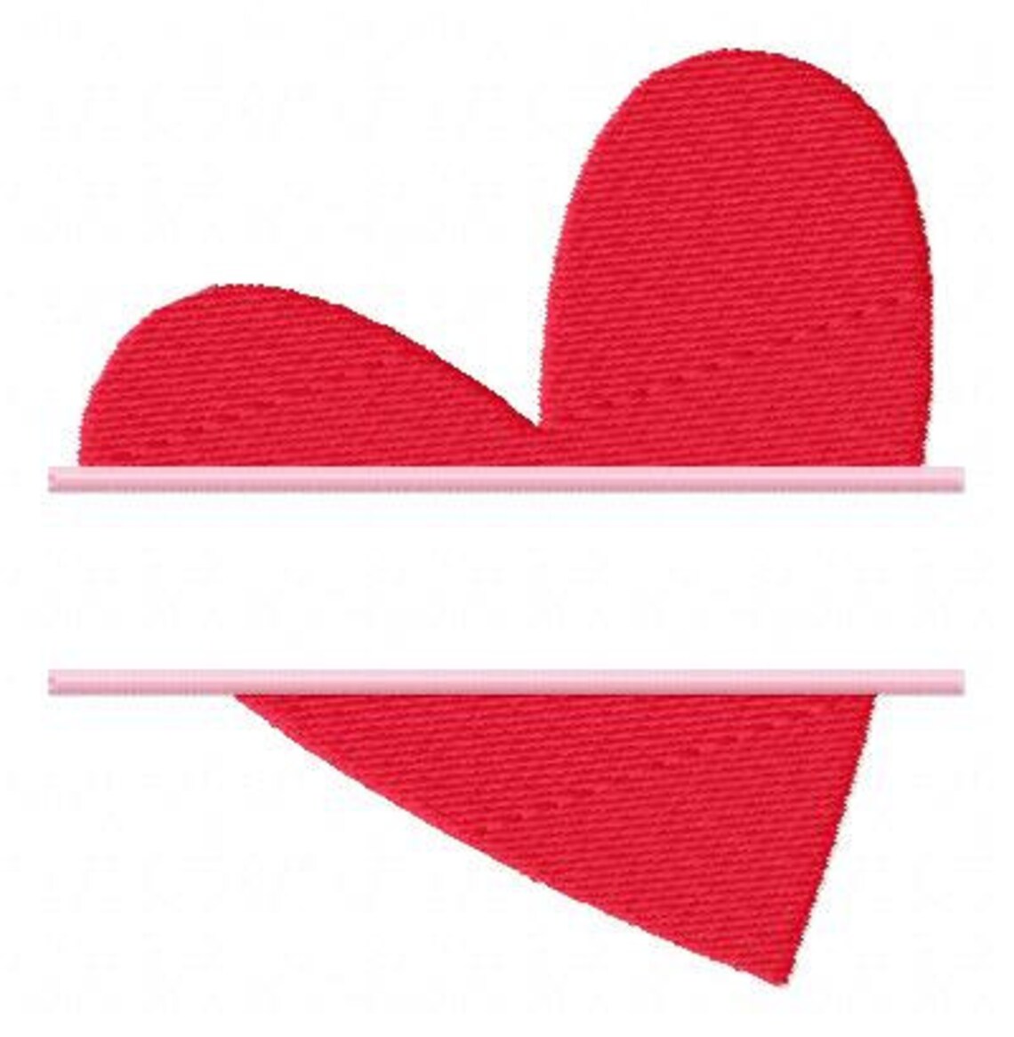 Heart Split Machine Embroidery Monogram Font Set Joyful - Etsy