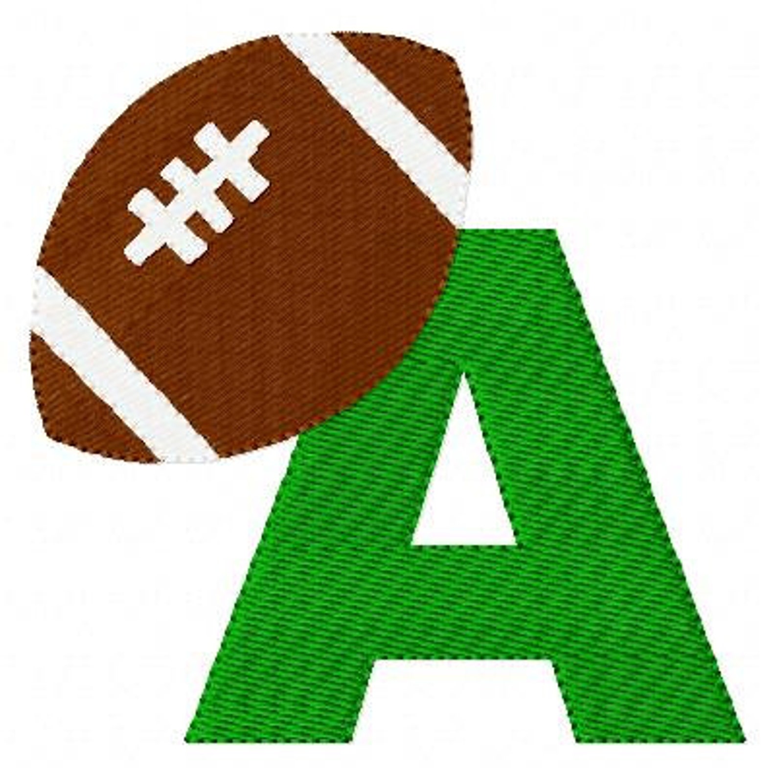 Football Season Monogram Machine Embroidery Font Design Set | Etsy
