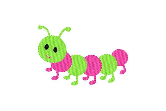 Caterpillar // Embroidery Design Machine Embroidery Designs | Etsy