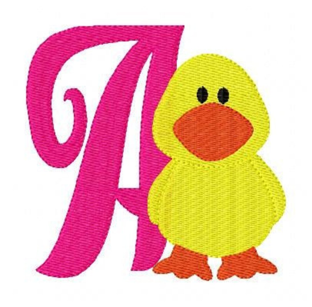Duck Machine Embroidery Monogram Design Set, Machine Embroidery Designs ...